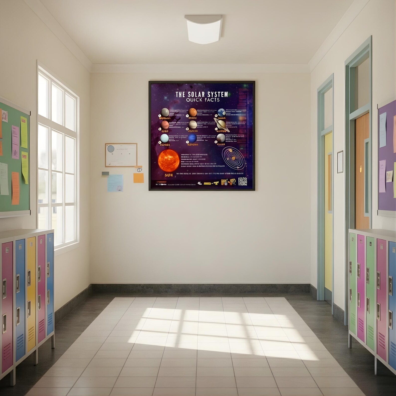 Solar System Poster for Kids | Space Educational Wall Art | Planets ...