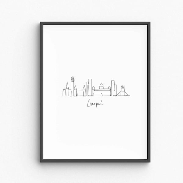 Liverpool Skyline - Etsy UK