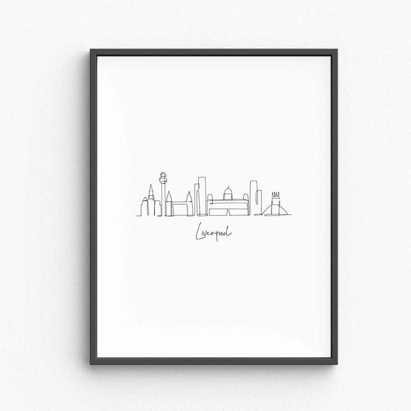 Liverpool Skyline - Etsy UK