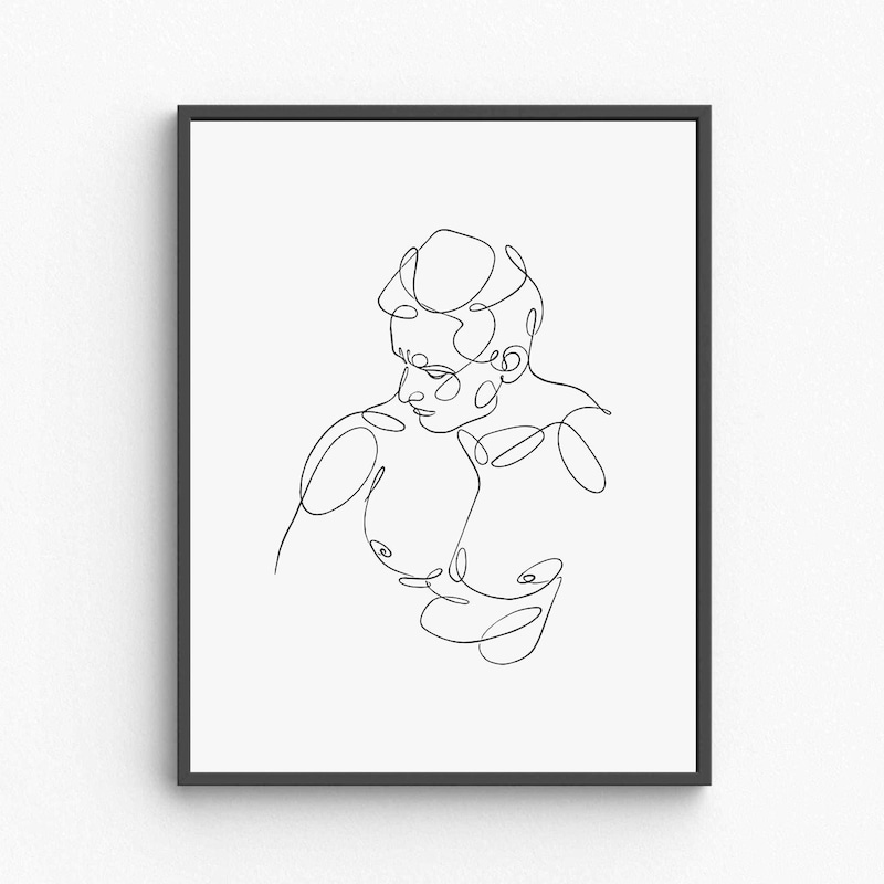 Abstract Male Figure - Etsy