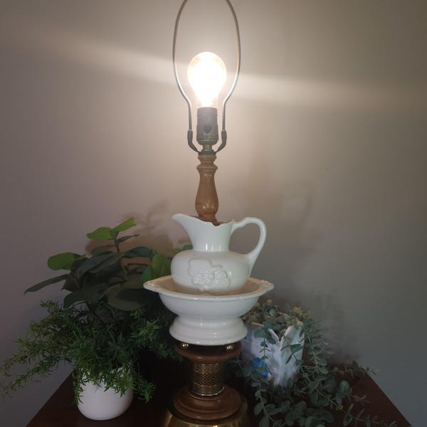 Pitcher Lamp - Etsy