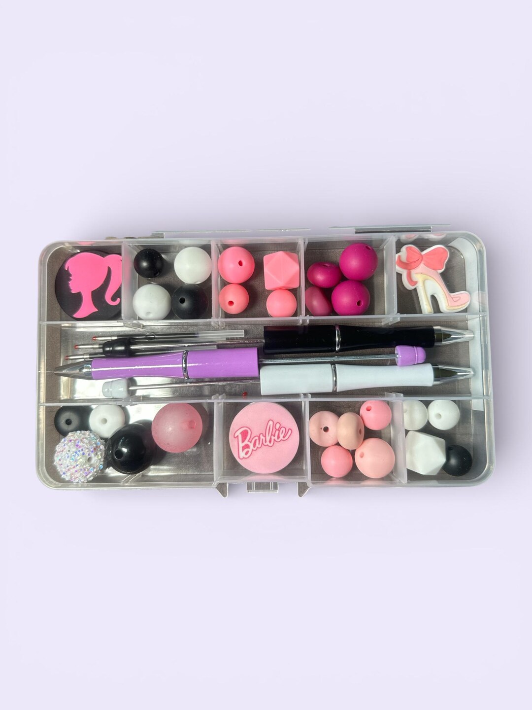 Barbie Inspired DIY Beaded Pen Kit – Pink & Glam Edition - Etsy