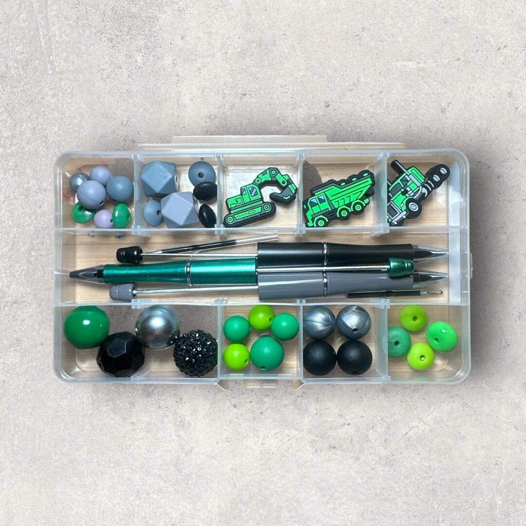 Green Construction Truck DIY Beaded Pen Kit - Etsy