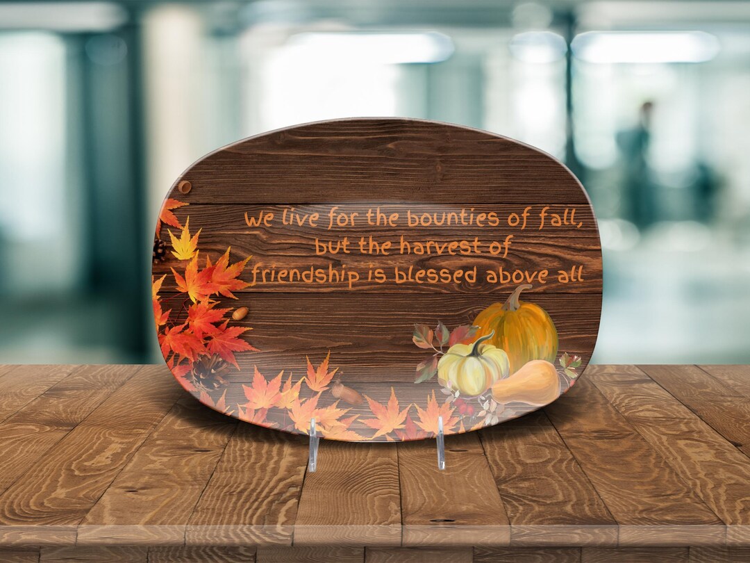 Autumn Platter, Farmhouse Kitchen, Thanksgiving Decor - Etsy