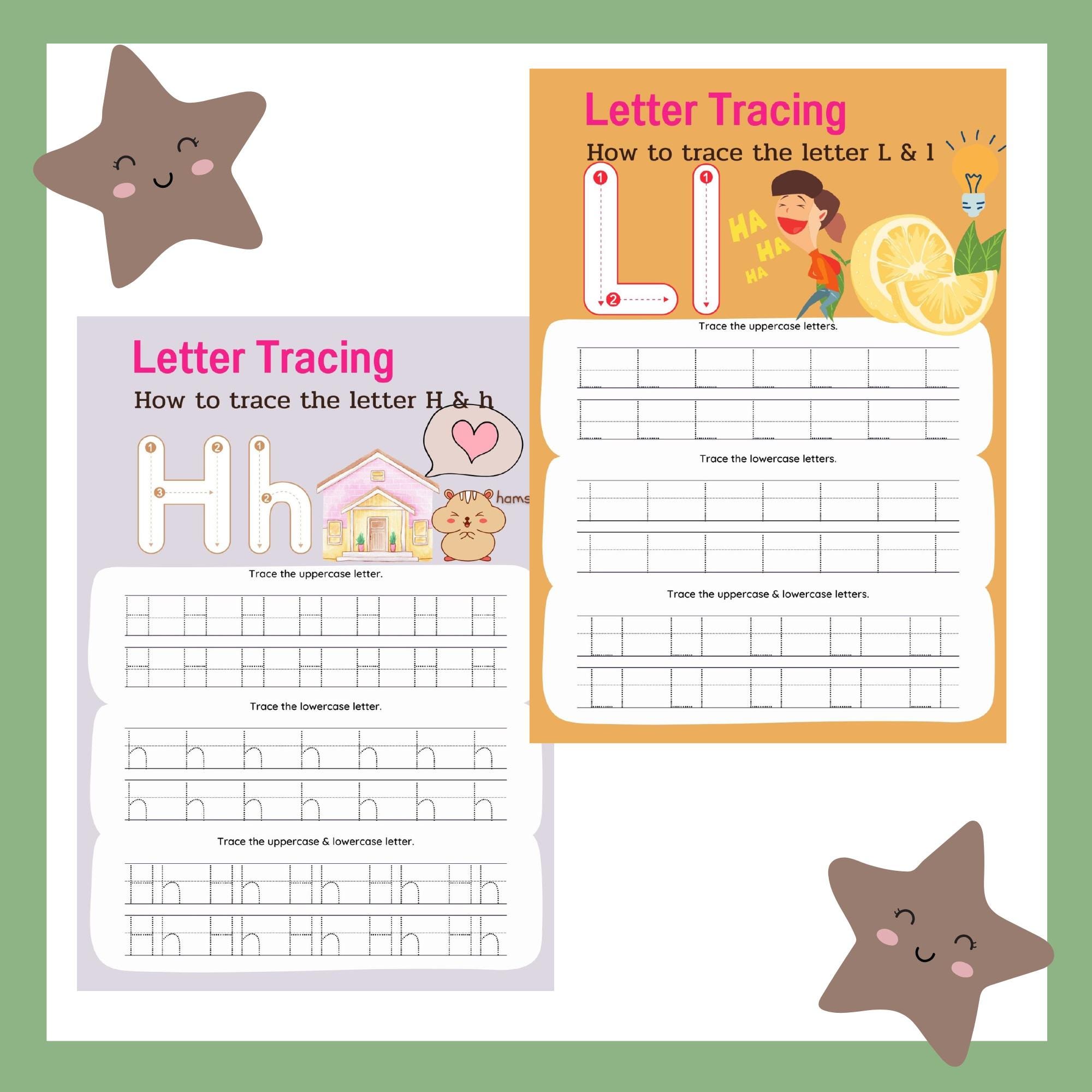 Alphabet Learning Printable | Fun ABC Tracing Worksheets | Preschool ...