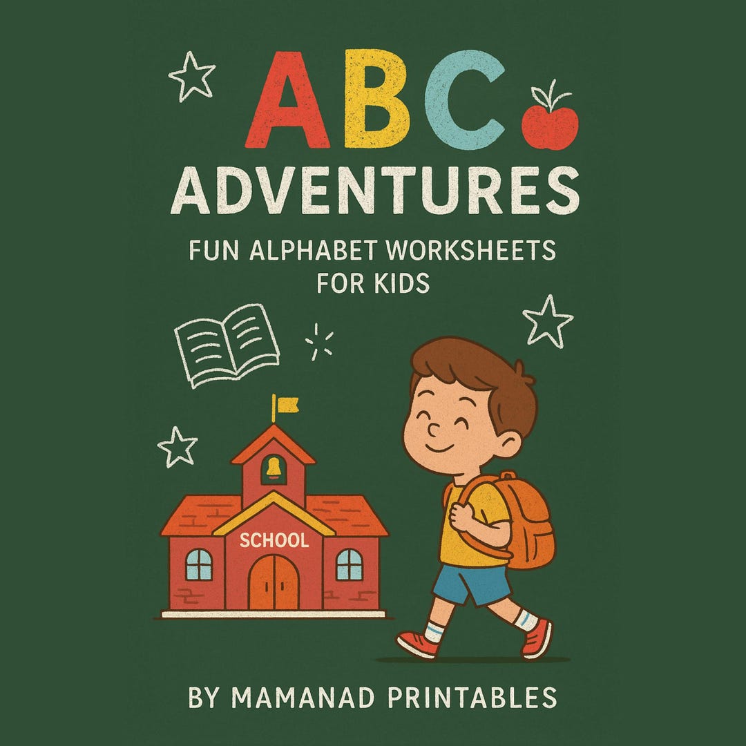 Alphabet Learning Printable | Fun ABC Tracing Worksheets | Preschool ...