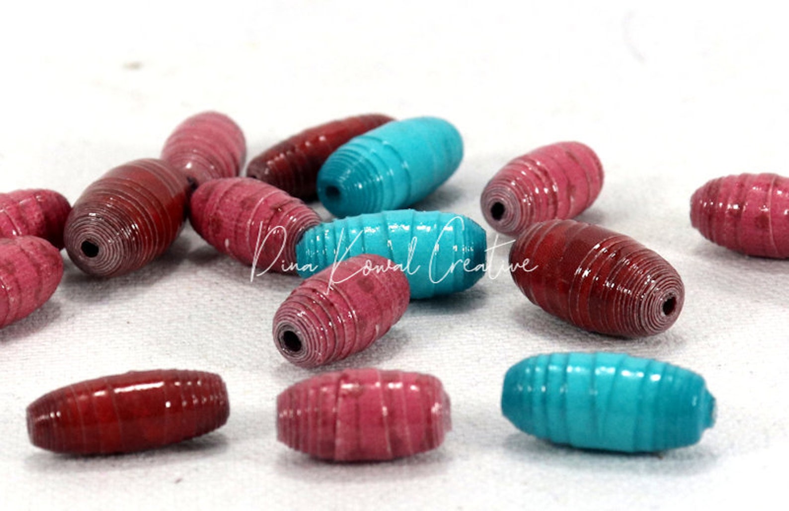 Paper Bead Cut File Template - Svg Fcm Pdf - Capsule Bead 2 Sizes - Etsy