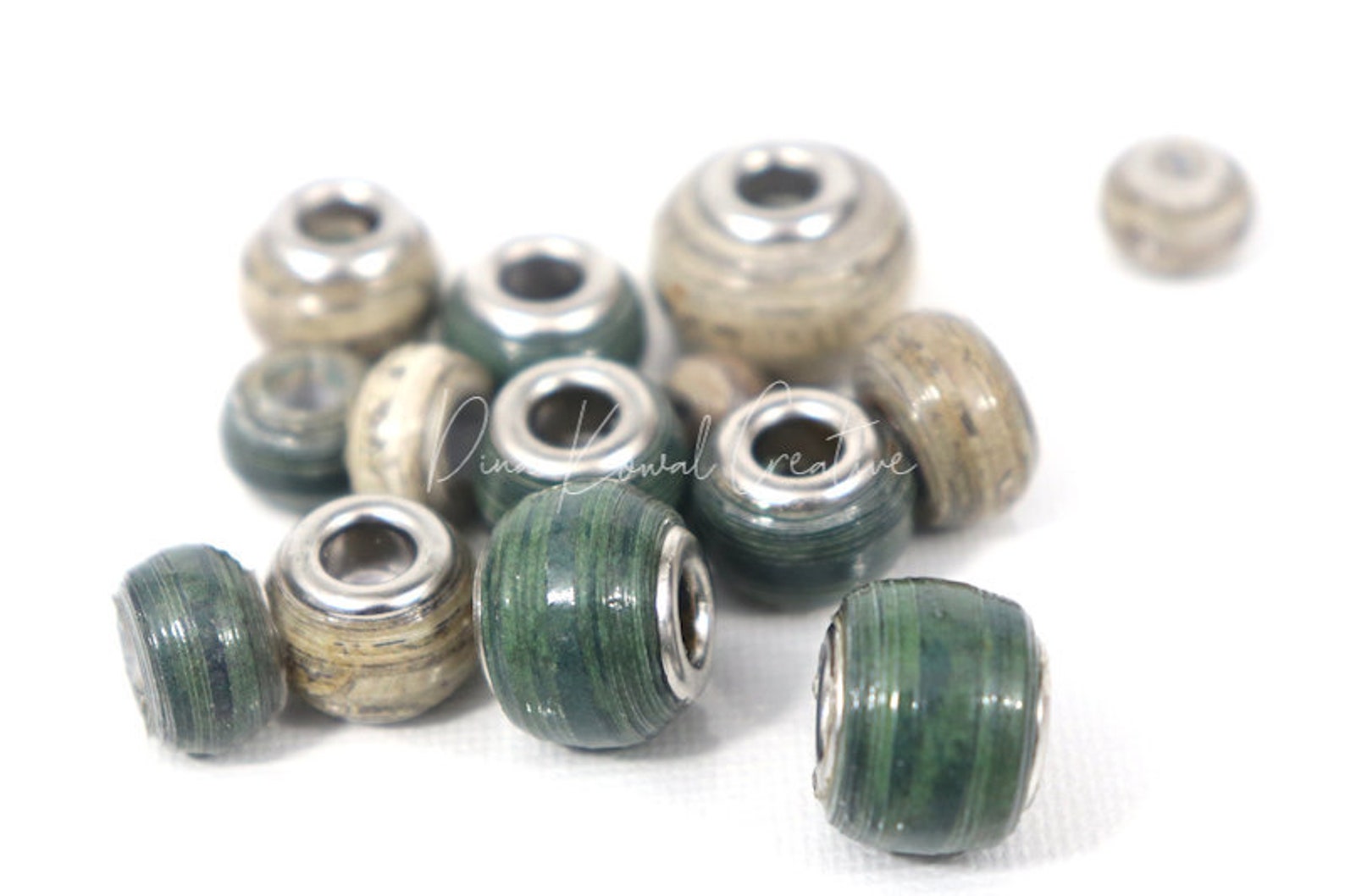 Paper Bead Cut File Template - Svg Fcm Pdf - Euro Style Bead 5 Sizes - Etsy