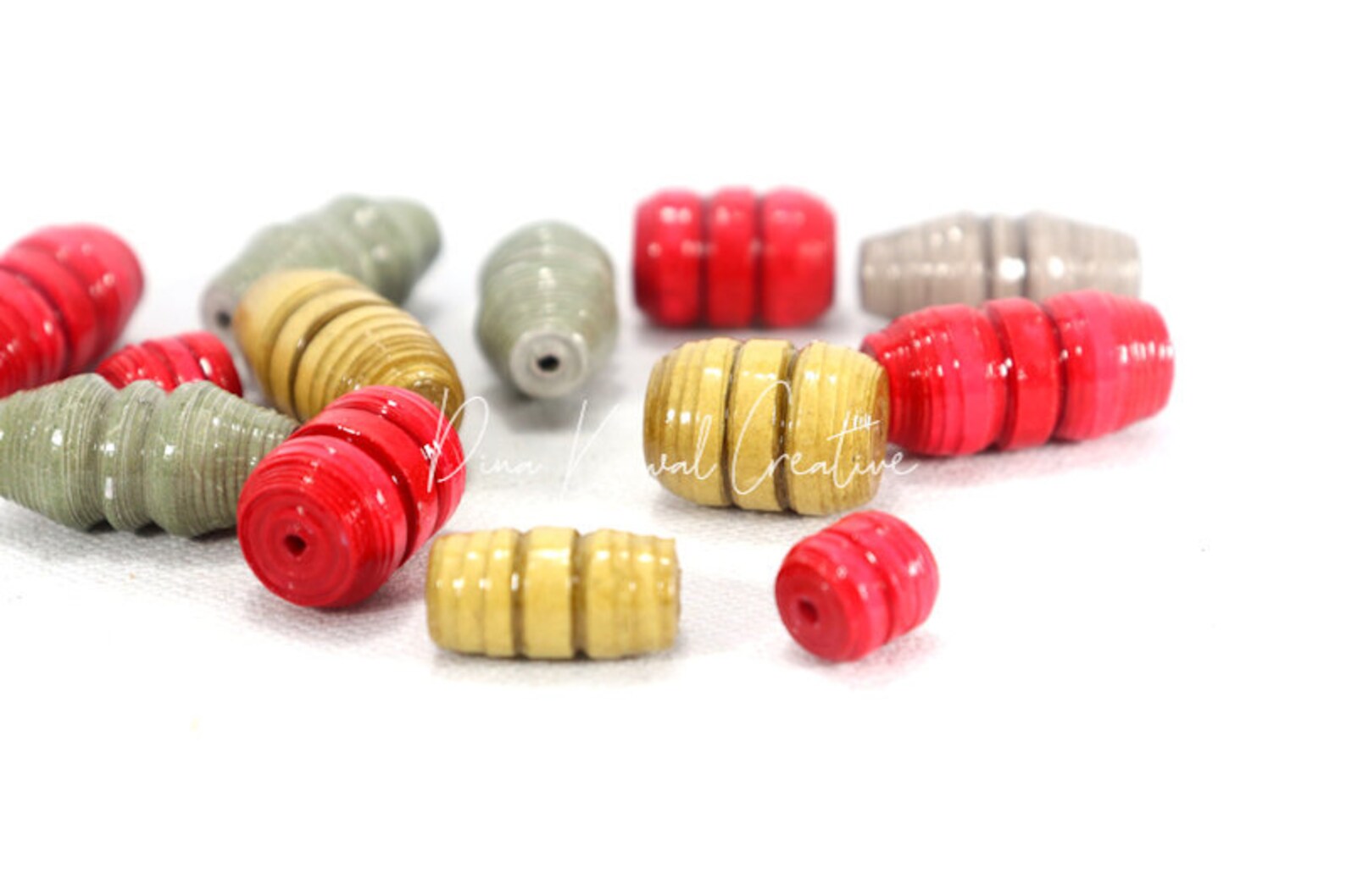 Paper Bead Cut File Template Svg Fcm Pdf Barrel Bead 3 | Etsy