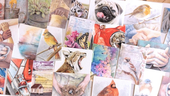 ACEO Artist Trading Card Size Prints of My Original Art | Etsy