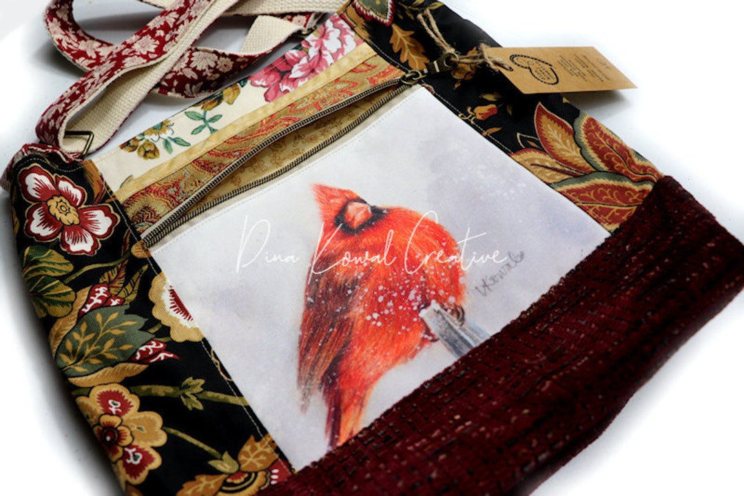 Upcycled Cardinal Crossbody Purse or Shoulder Bag - Etsy