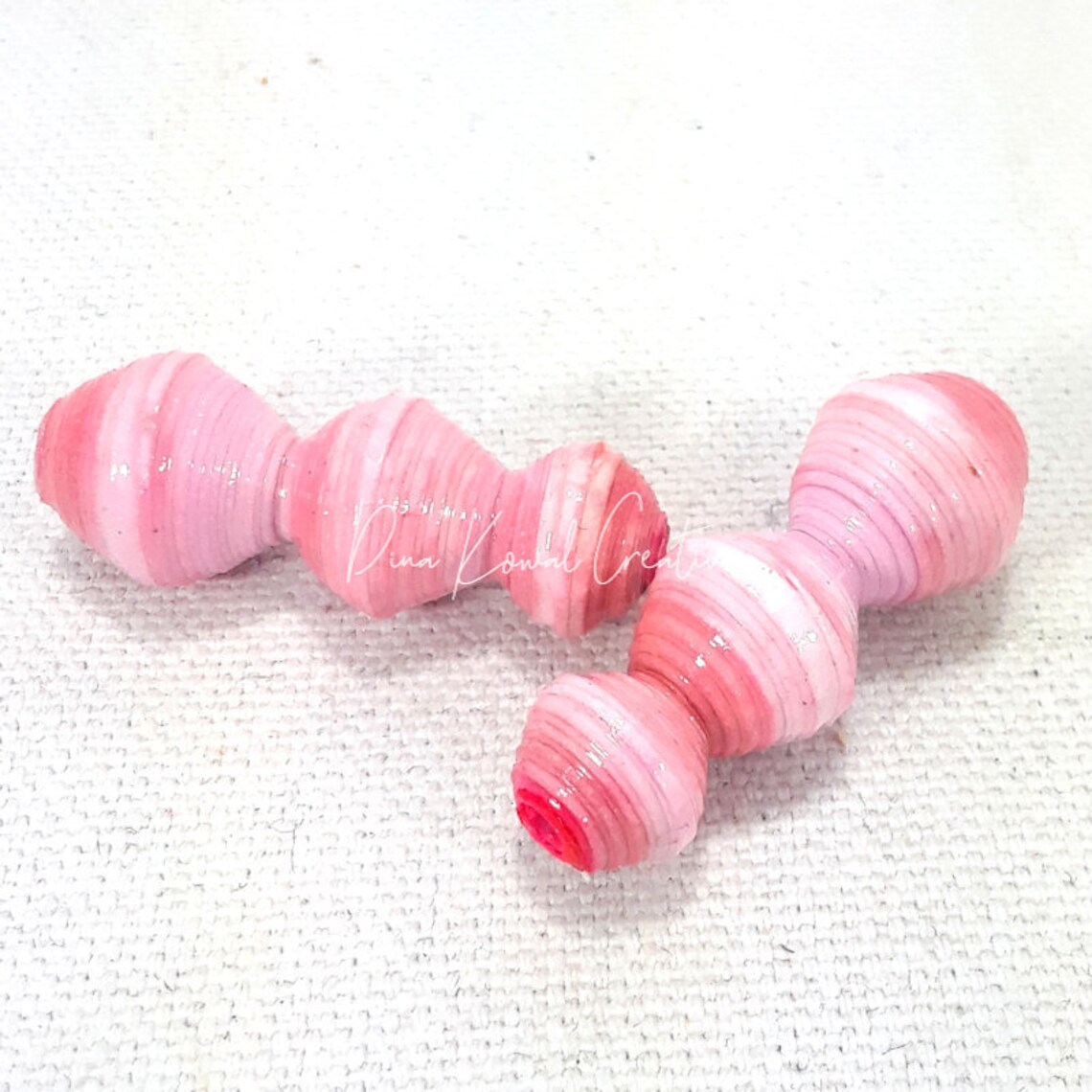 Paper Bead Cut File Template - Svg Fcm Pdf - Double & Triple Bicone ...