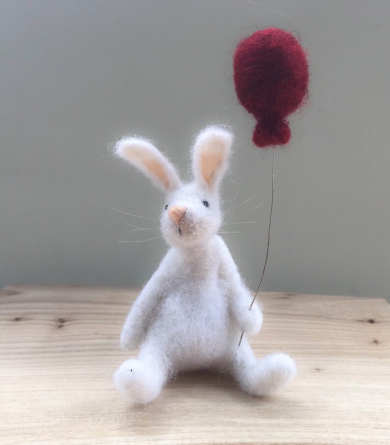 Needle Felted Animal Needle Felted Rabbit Easter Spring | Etsy