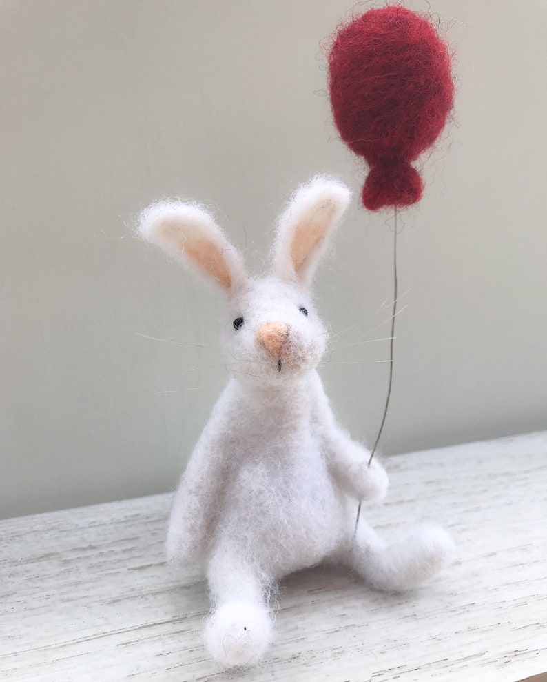 Needle Felted Animal Needle Felted Rabbit Easter Spring | Etsy