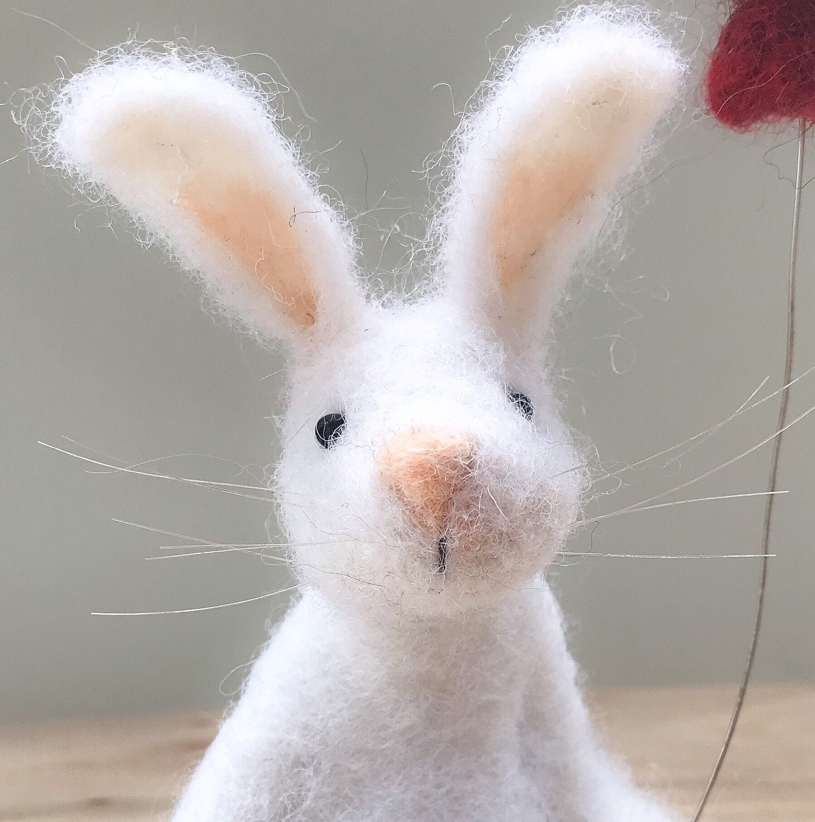 Needle Felted Animal Needle Felted Rabbit Easter Spring | Etsy