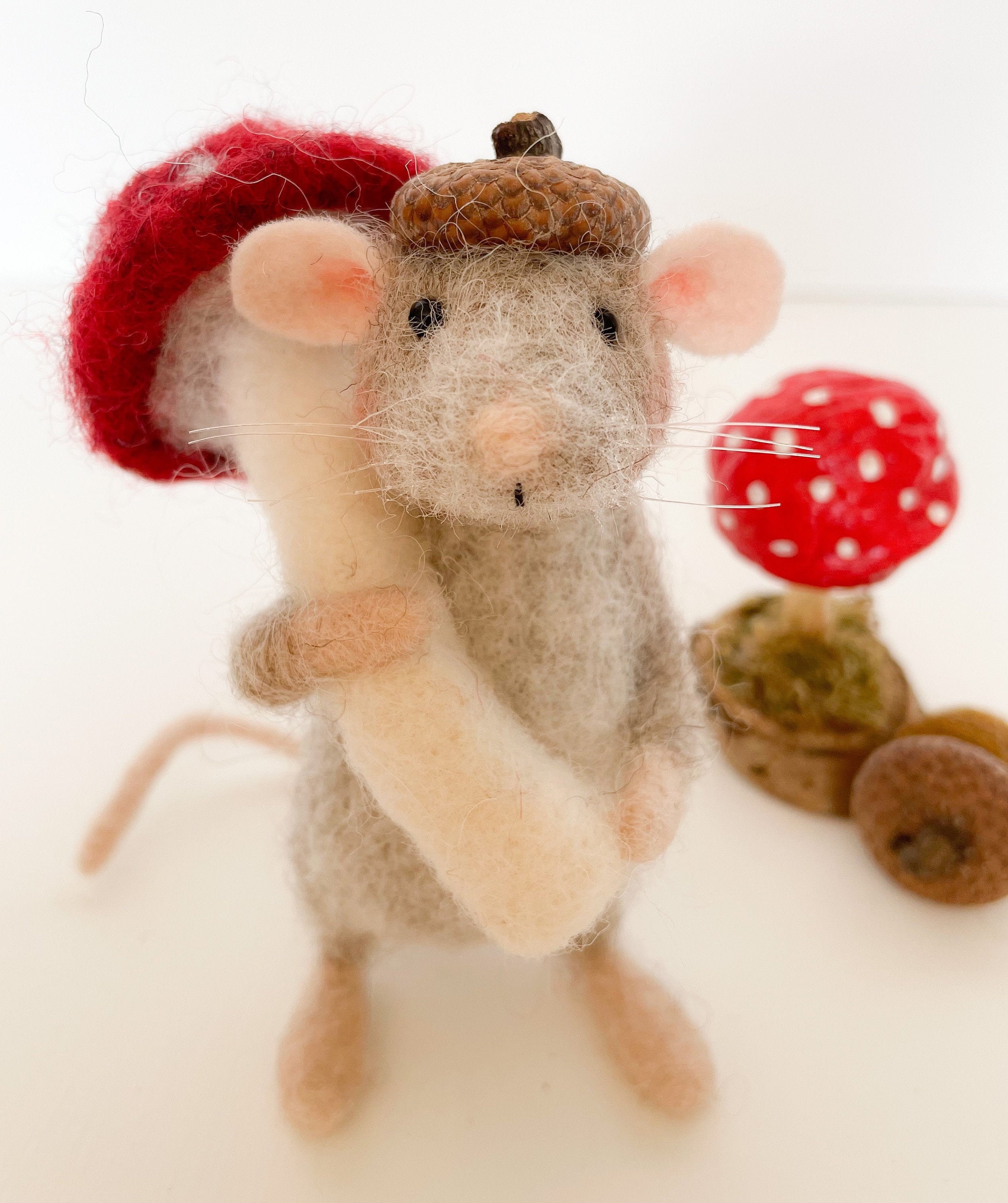 Needle Felted Mouse Felted Animal Sculpture Felt Mouse - Etsy UK
