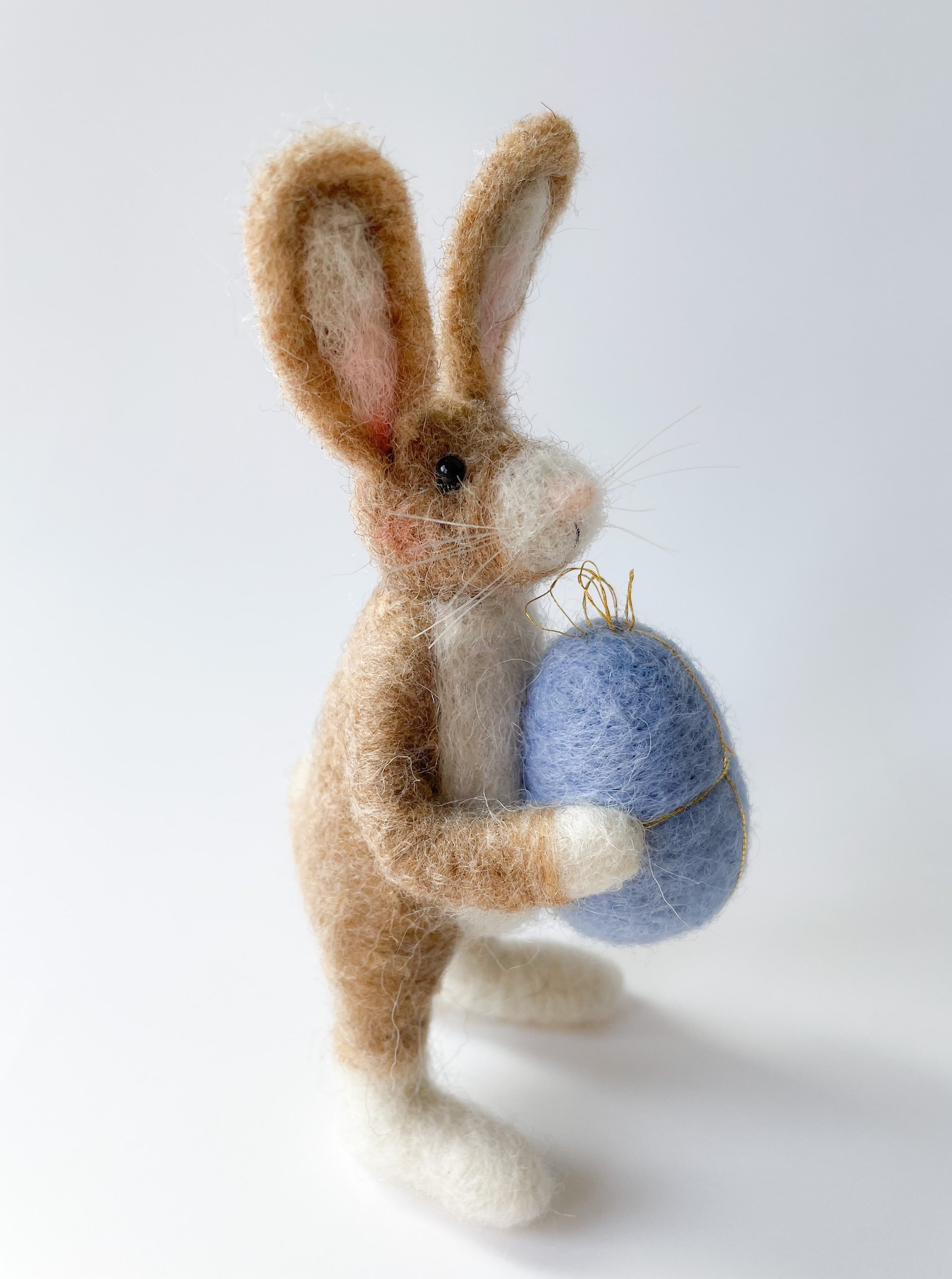 Mini Rabbit Figurine Felt Rabbit Ornament Custom Felt Pet | Etsy