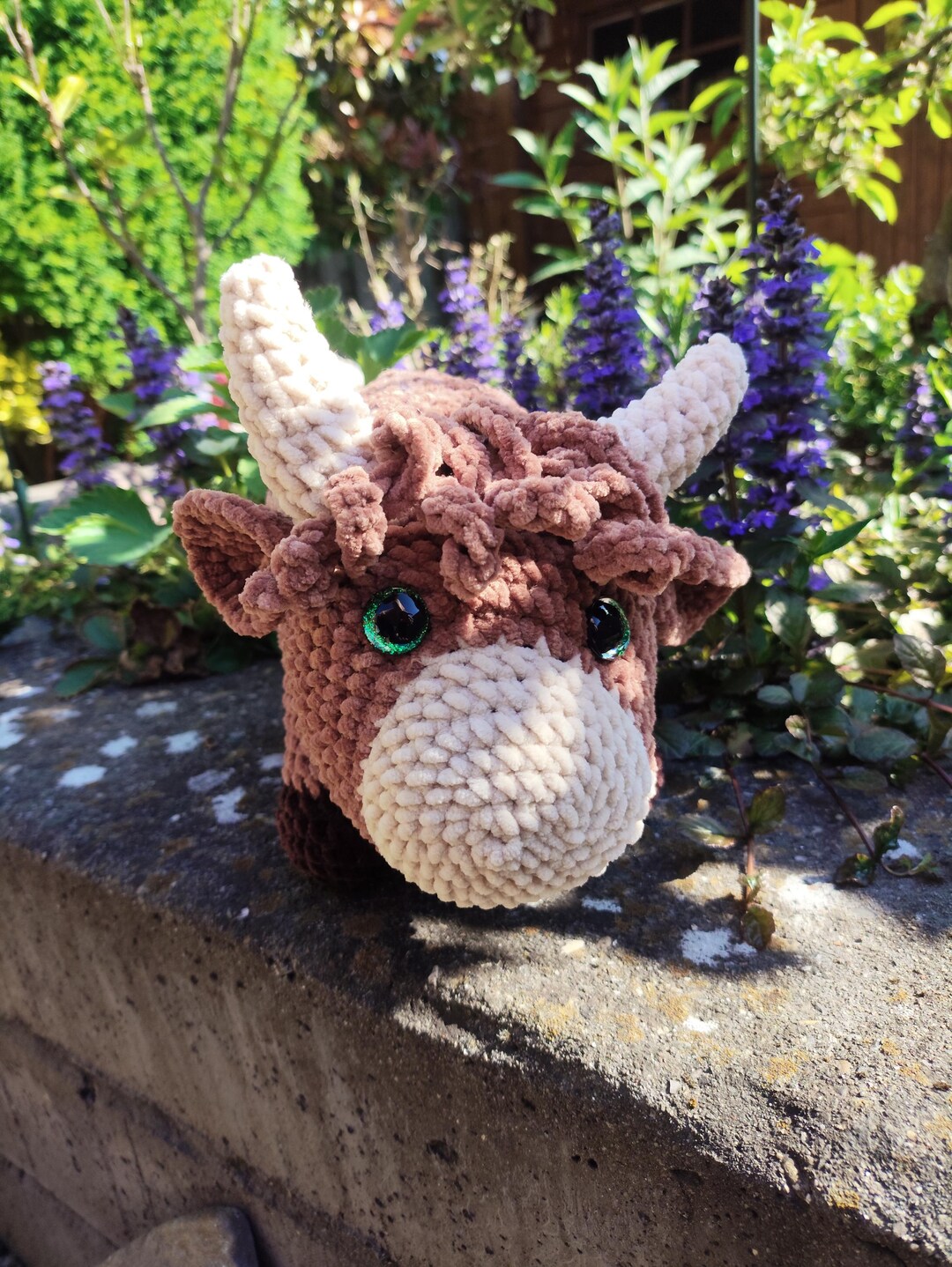 Handmade Crochet Highland Cow Plush Stuffed Animal Amigurumi - Etsy