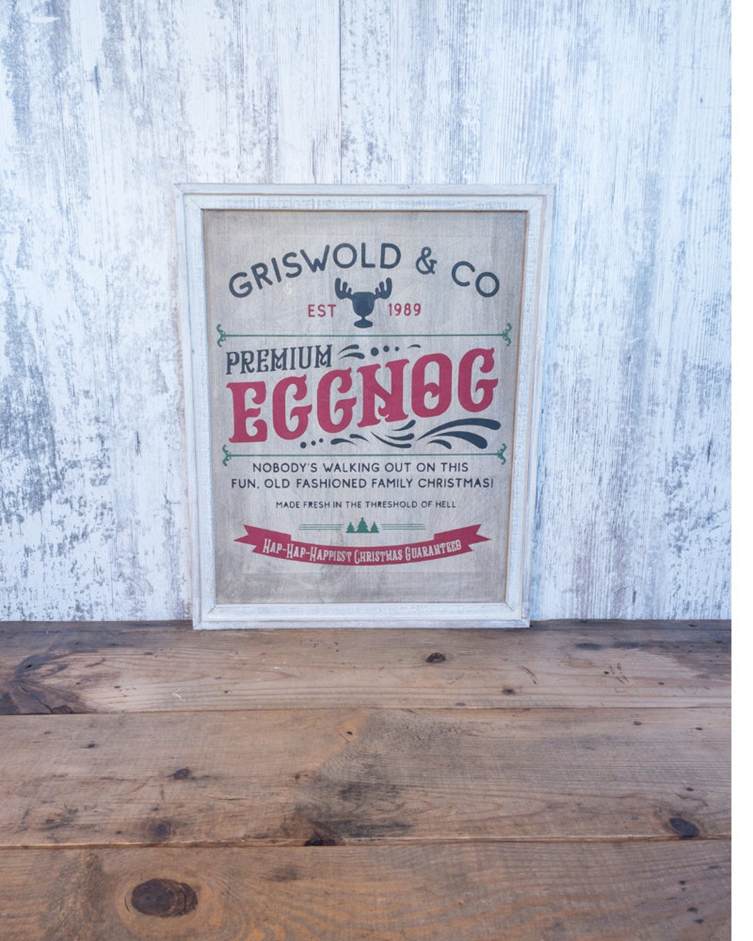 Griswold Christmas Sign / Egg Nog Sign / Christmas Vacation / Holiday ...