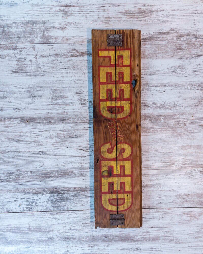 Feed and Seed Sign, Dry Goods Sign, Farmers Market Sign, Produce Stand ...