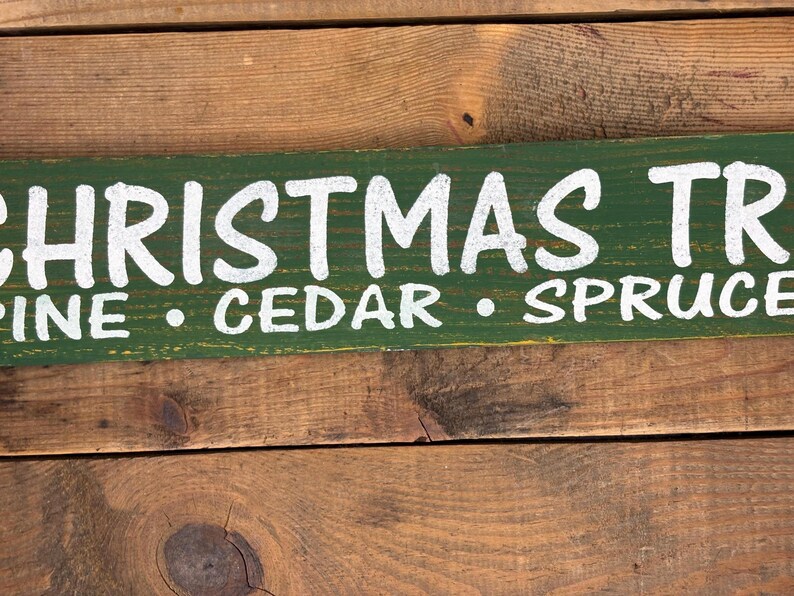 Christmas Tree Sign, Christmas Rustic Sign, Holiday Home Decor, Merry ...