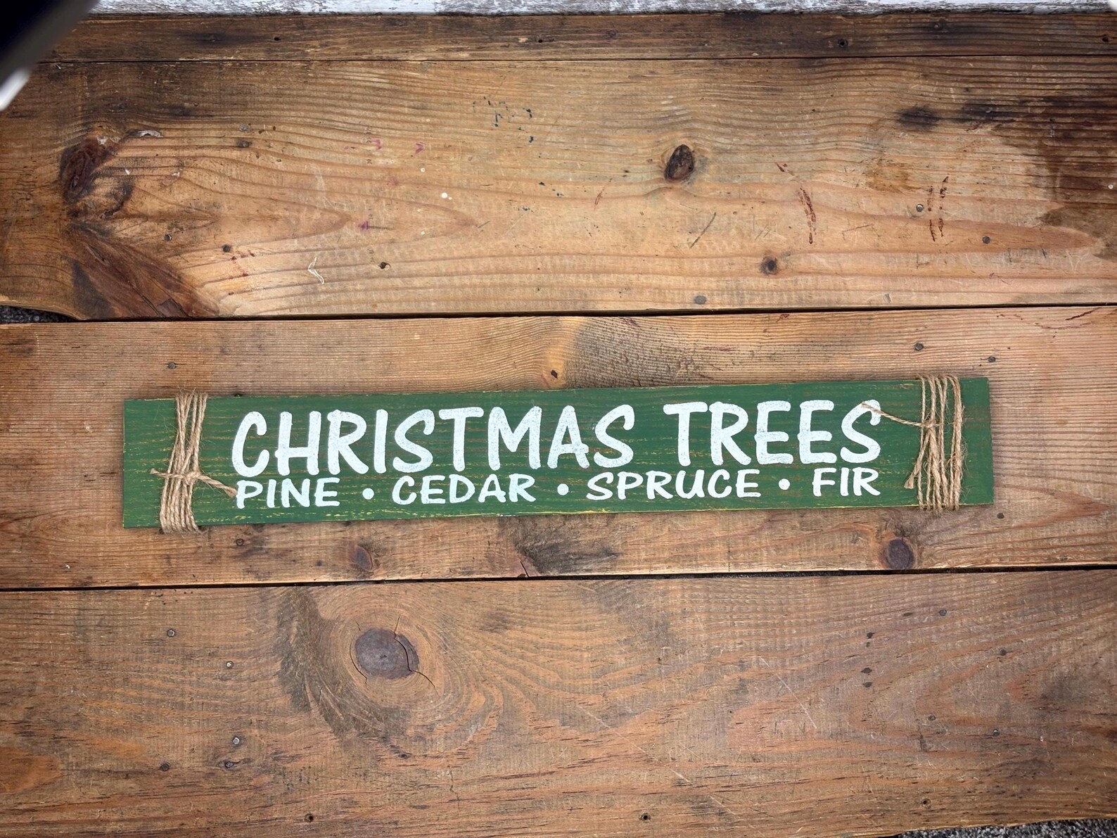 Christmas Tree Sign, Christmas Rustic Sign, Holiday Home Decor, Merry ...