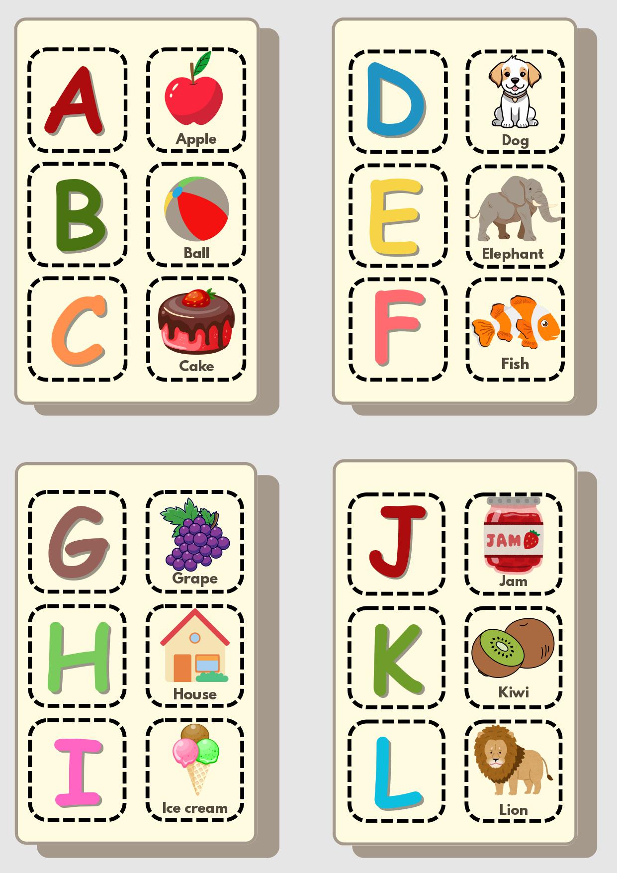 Alphabet Matching Game A–Z Printable - Etsy