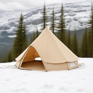 Tipi Tent Outdoor - 6 Person, Camping Yurt, Family Adventure Tent ...
