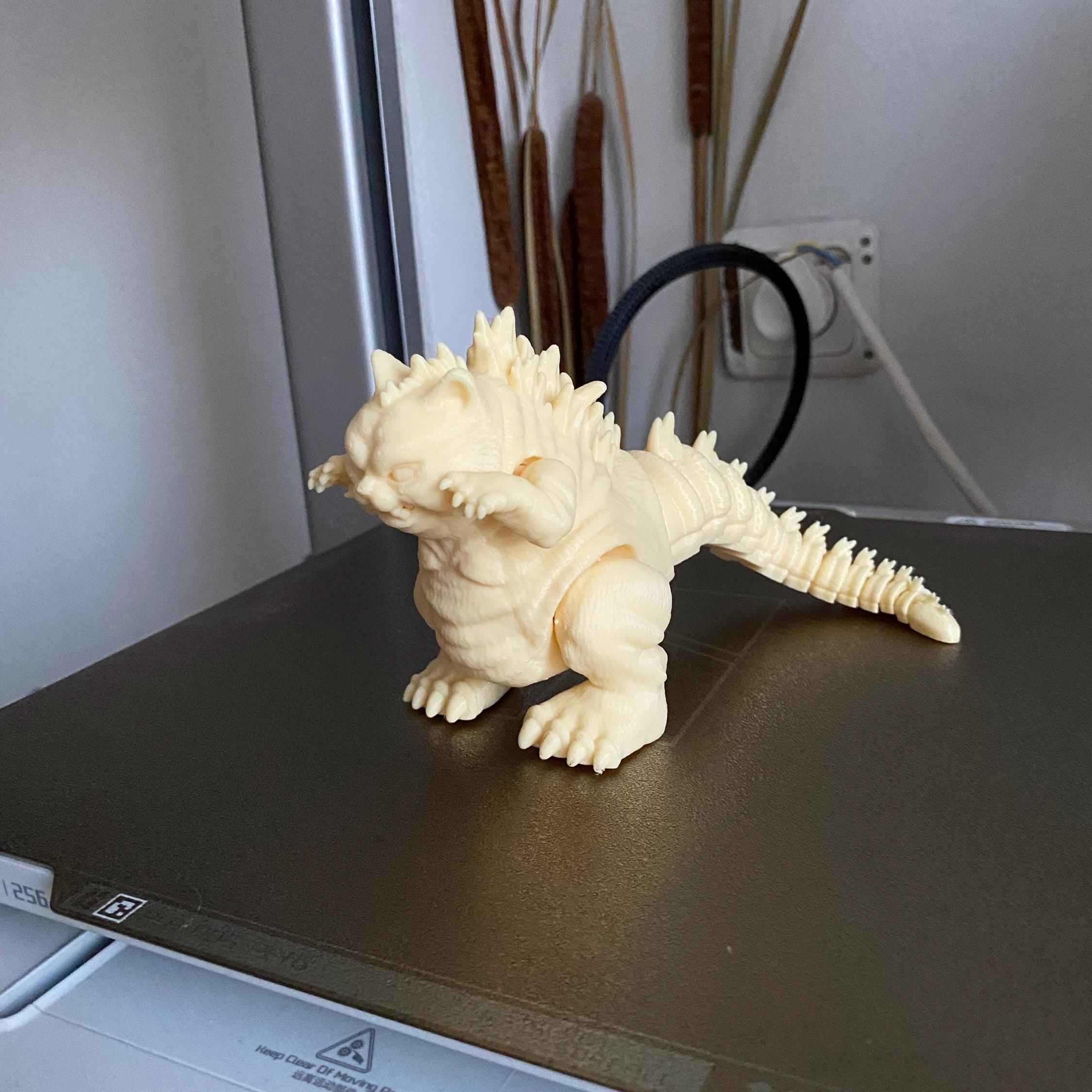 Catzilla - 3D Printed - Toys - Figure - Etsy