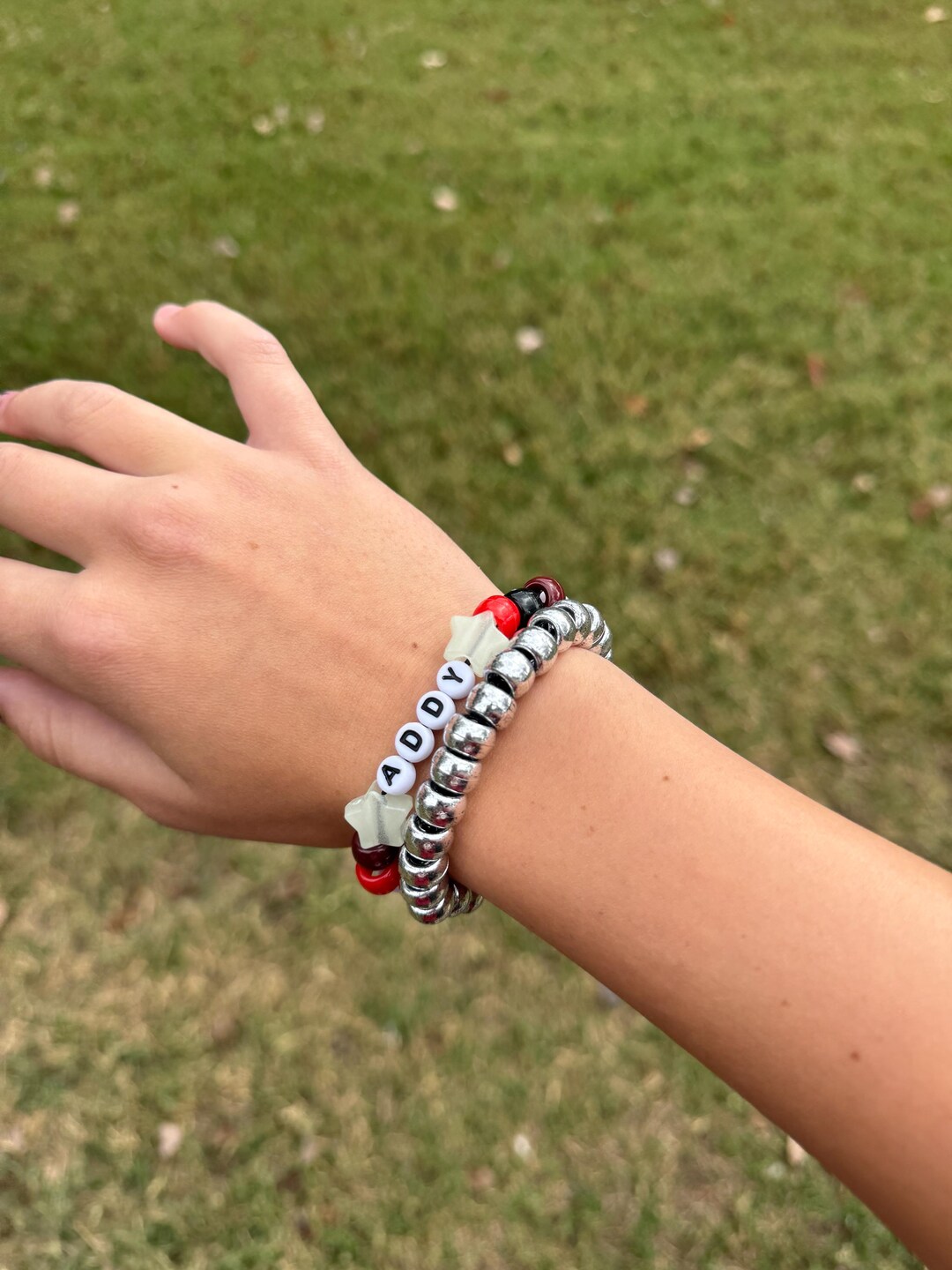 Two Piece Custom Name and Color Kandi Bracelet - Etsy