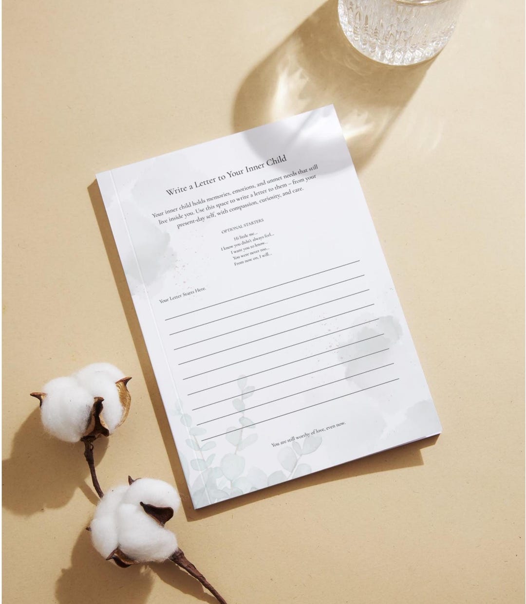 Inner Child Letter Template | Therapeutic Letter Template | Printable ...