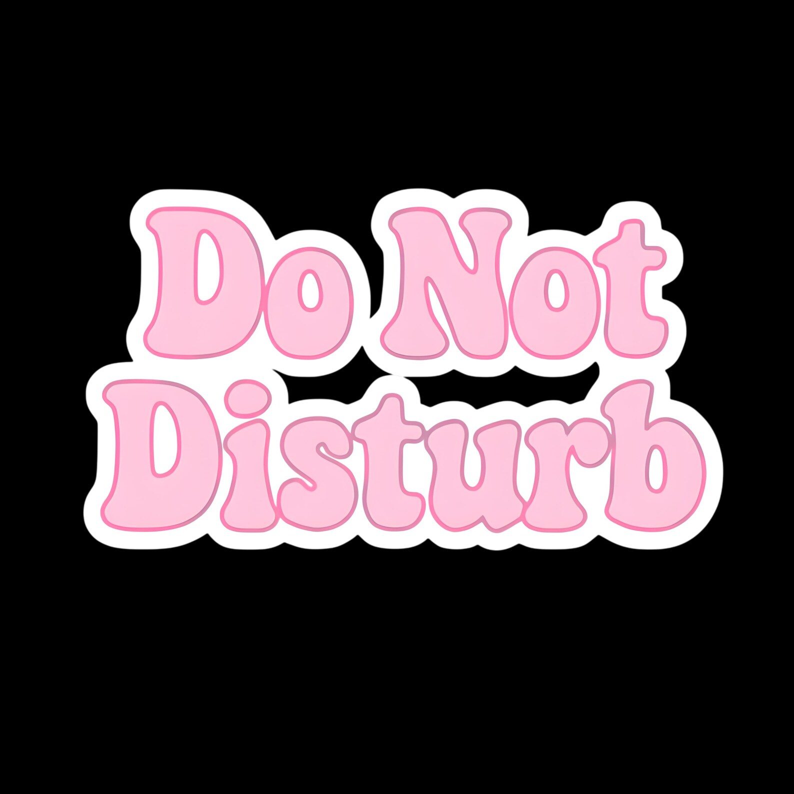 Do Not Disturb Vinyl Sticker, Cute Retro Aesthetic Vinyl Decal for Book ...