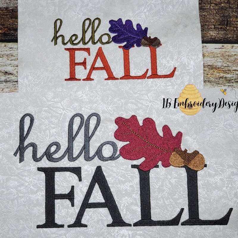 Machine Embroidery Fall Designs - Etsy