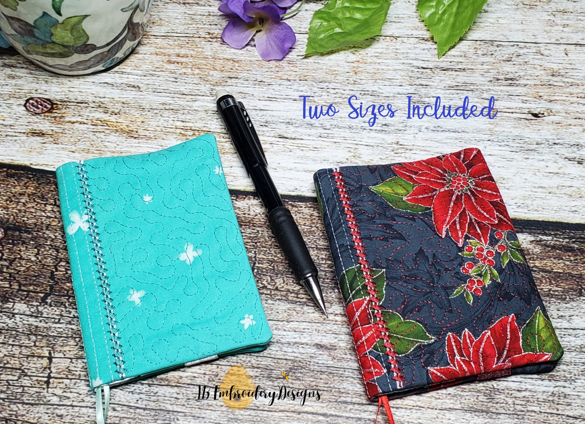 ITH Mini Composition Book Cover TWO SIZES – Stipple Quilting–inside ...
