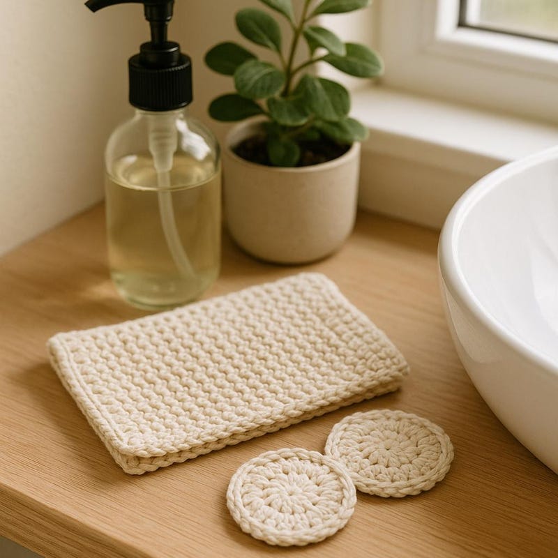 Crochet Bathroom Set - Etsy