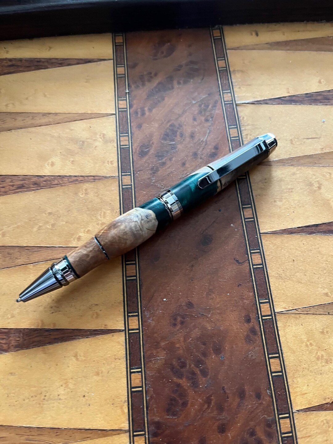 Cuban Cigar Custom Pen Green Burl Wood - Etsy