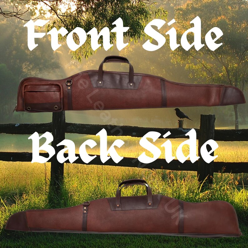 Handmade Full-grain Leather Rifle Case – Western Hunting Gun Slip Bag ...