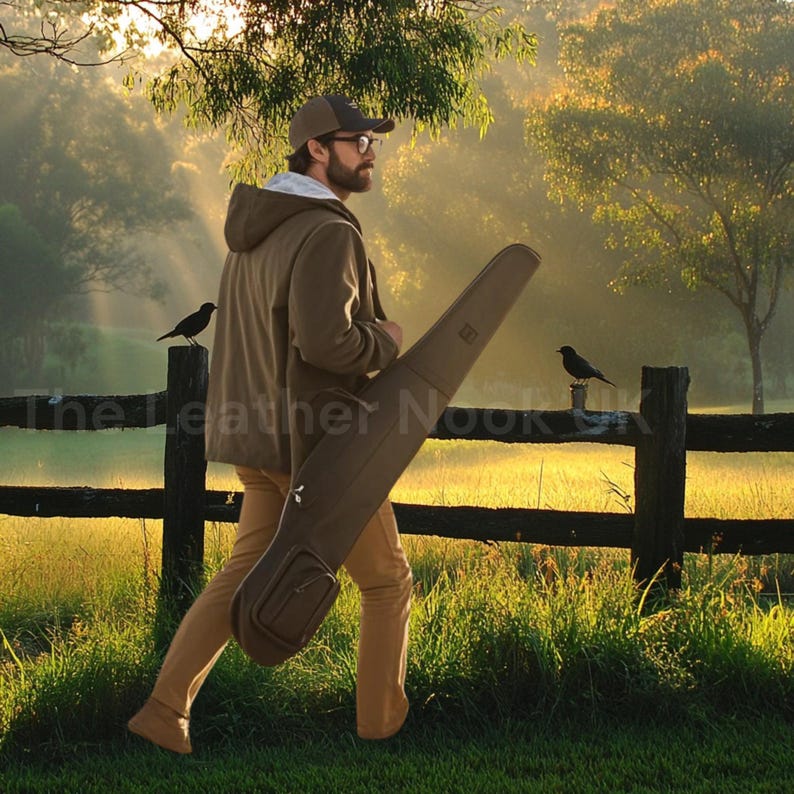 Handmade Full-grain Leather Rifle Case – Western Hunting Gun Slip Bag ...