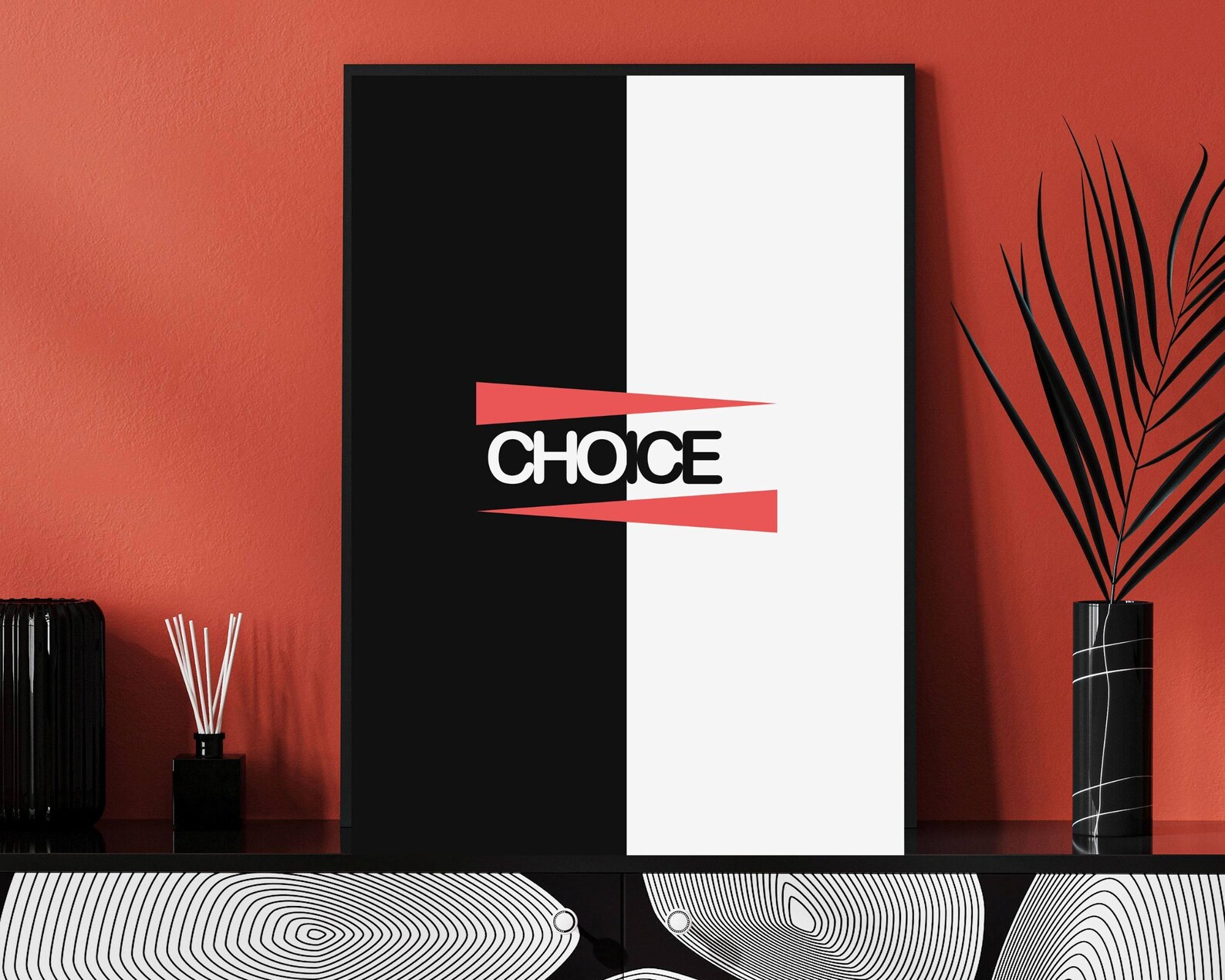 CHOICE Typography Poster Set – Modern Minimalist Wall Art ...