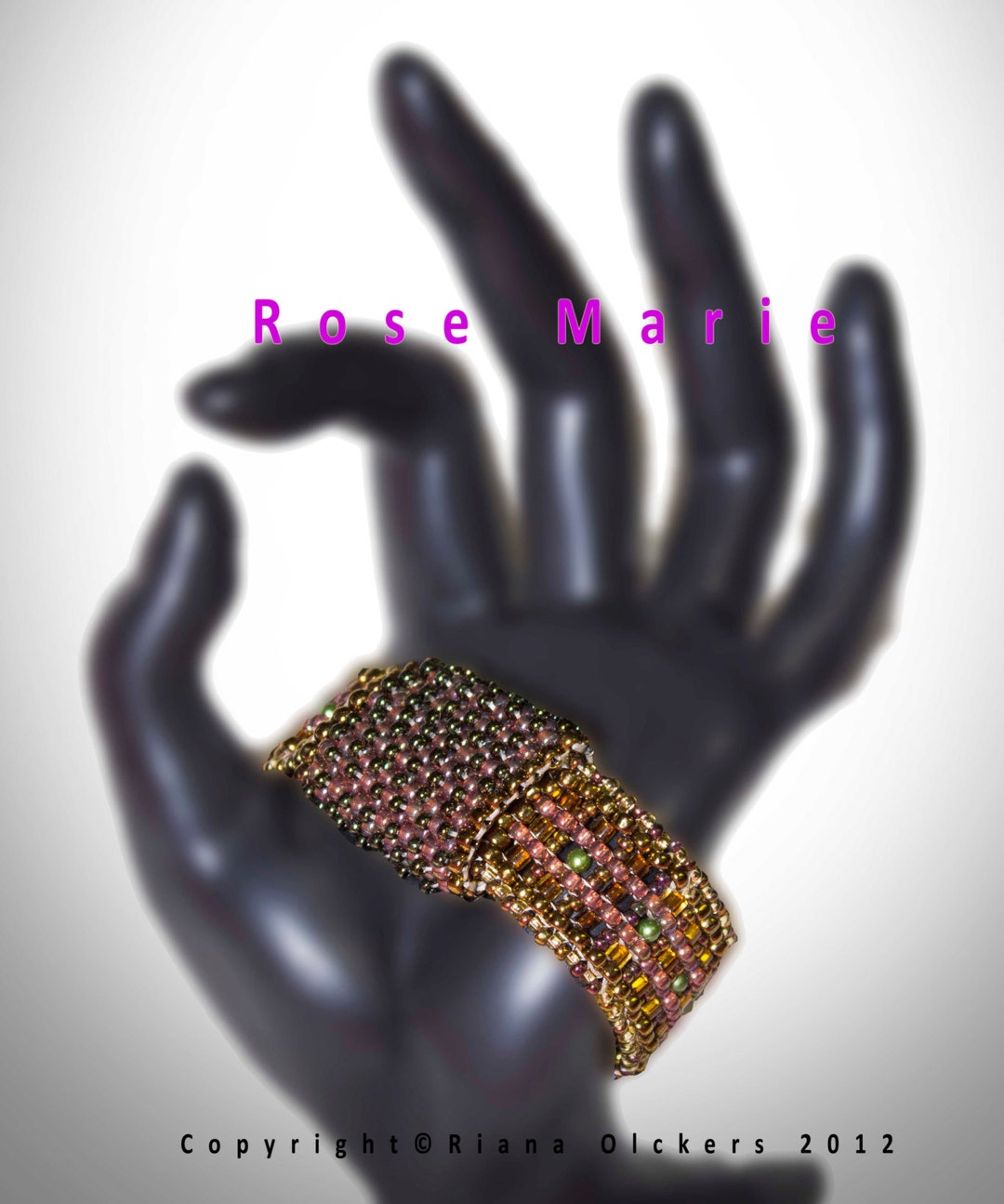 Tutorial Bead Pattern - Rose Marie Bracelet Peyote Stitch Tutorial - Etsy