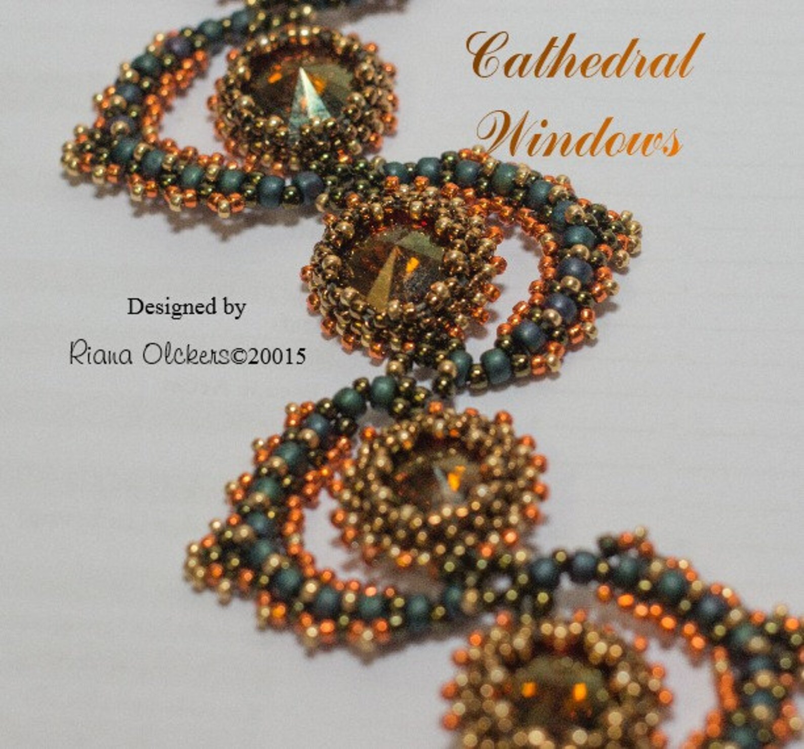 Beading Pattern Right Angle Weave and Peyote Stitch Tutorial CATHEDRAL ...