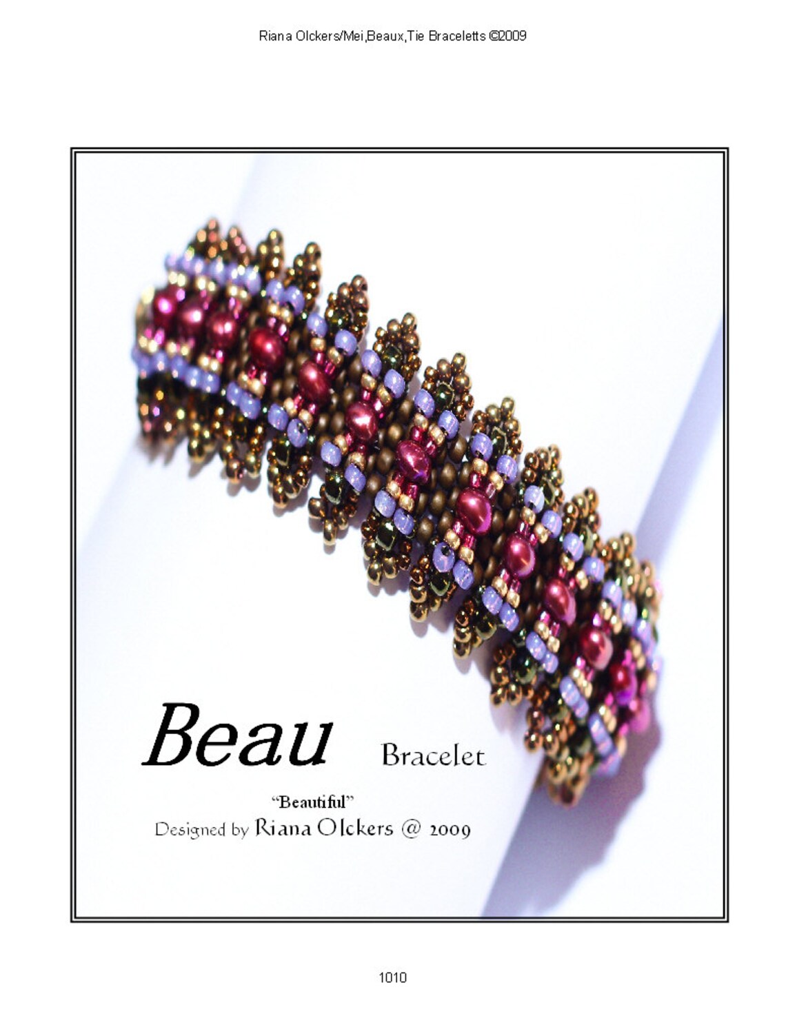 Bead Weaving Bracelet Patterns.trio of Bracelet Patterns - Etsy