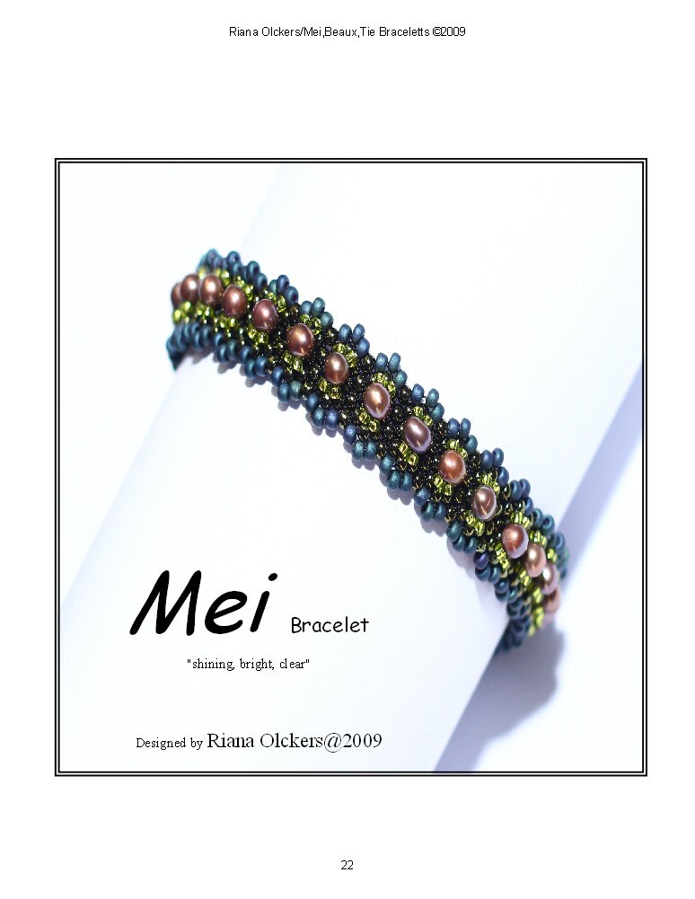 Bead Weaving Bracelet Patterns.trio of Bracelet Patterns - Etsy
