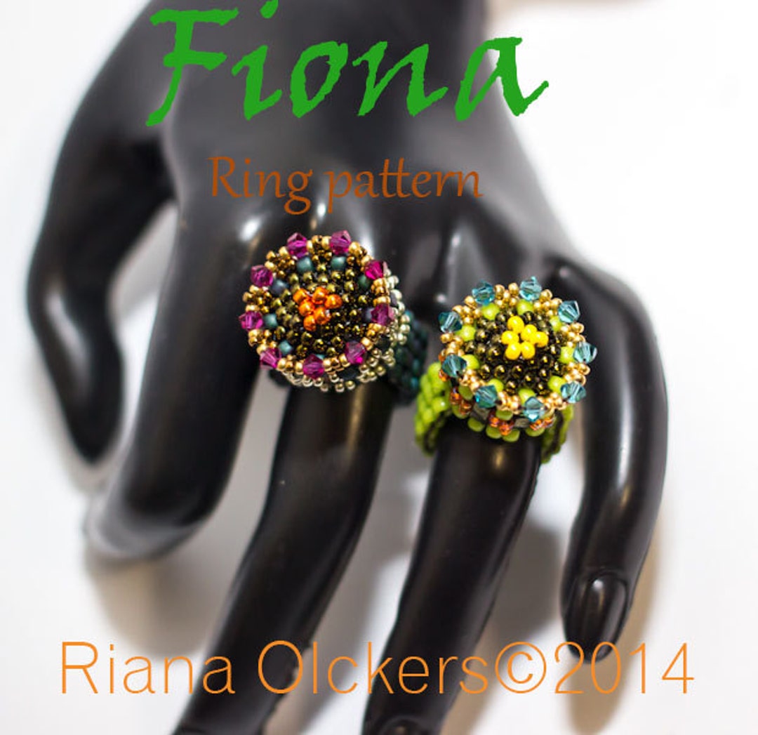 Fiona Ring Pattern, Half Tila Peyote Stitch Tutorial - Etsy