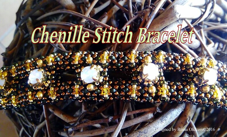 Beading Pattern, Tutorial Chenille Bead Weaving Stitch - Chenille ...
