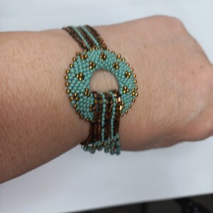 Peyote Stitch Bracelet Tutorial ; Circle Bracelet Pattern; Circular ...