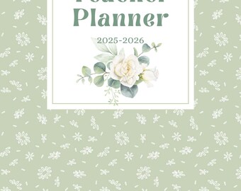 Digital Teacher Planner 2025-2026 | Editable & Printable | Blue Tulip ...