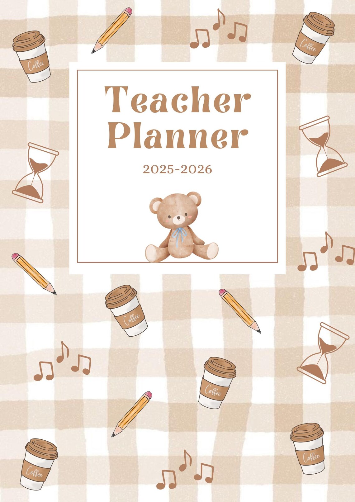 Digital Teacher Planner 2025-2026 | Editable & Printable | Teddy Bear ...