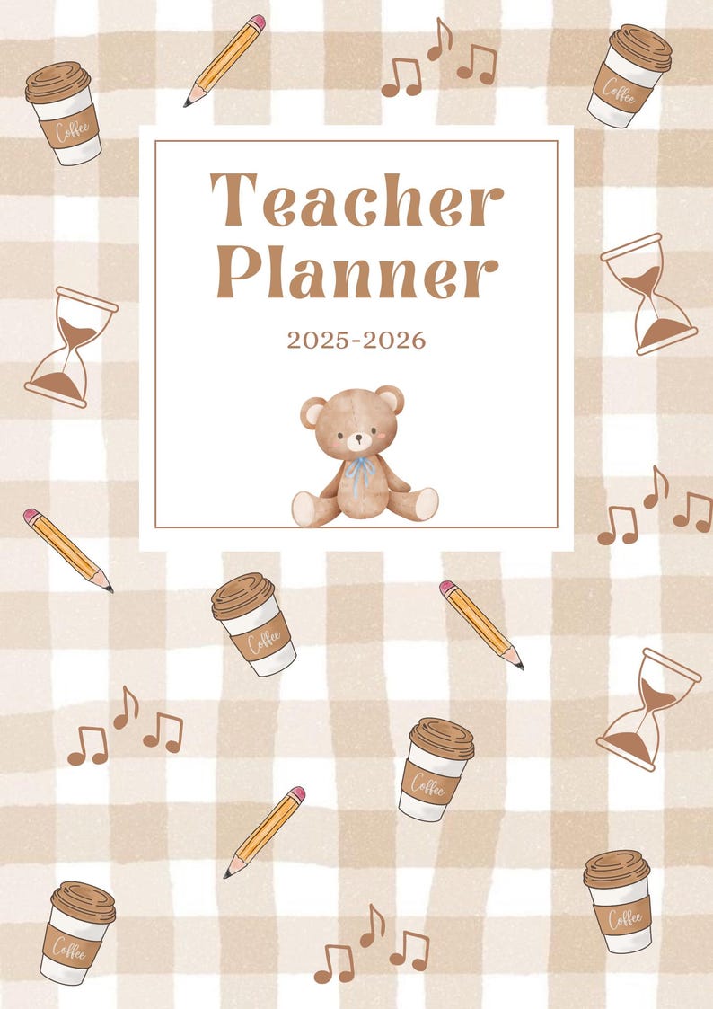 Digital Teacher Planner 2025-2026 | Editable & Printable | Teddy Bear ...