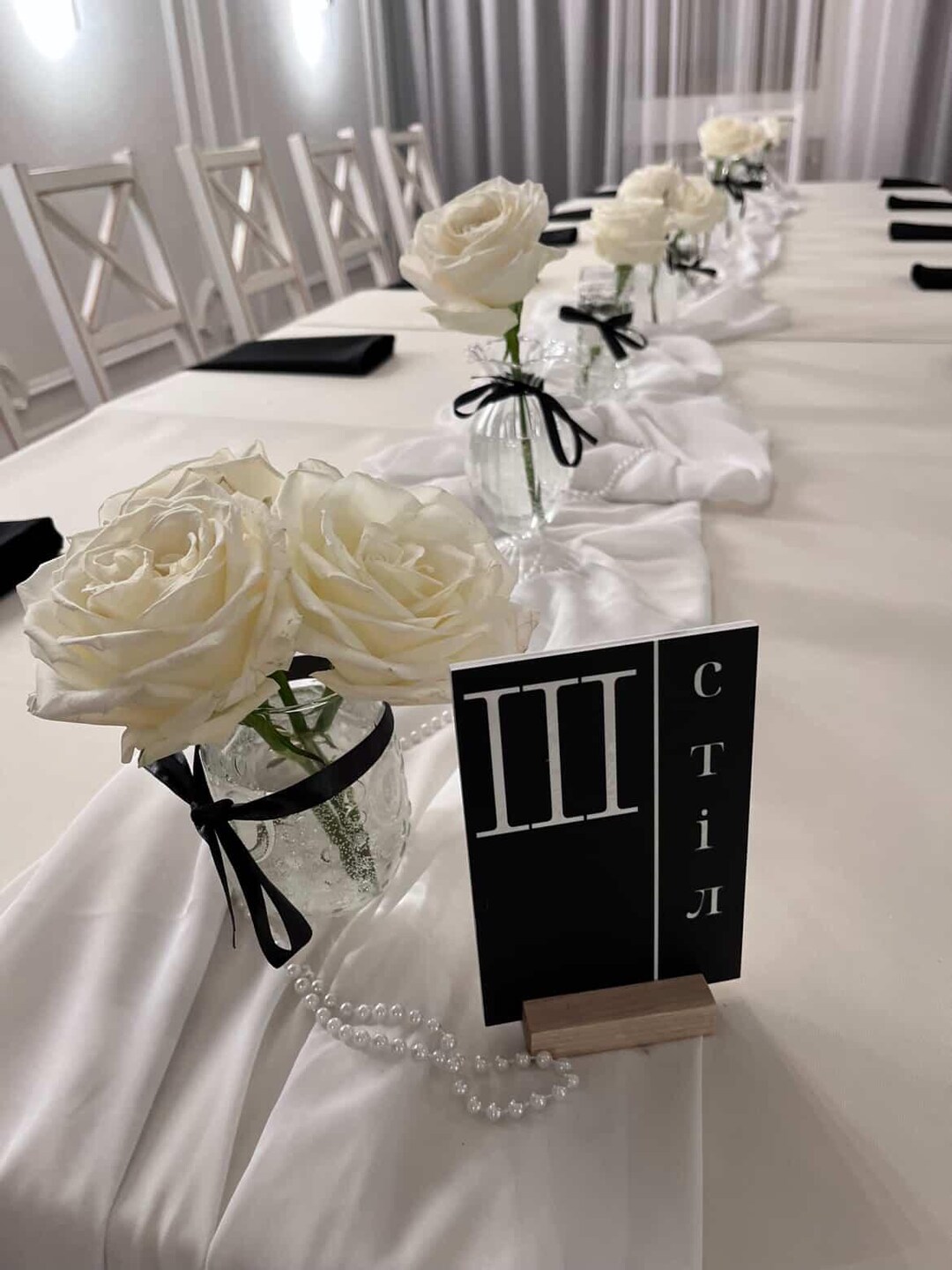 Elegant Pvc Table Numbers, Wedding Reception Decor, Restaurant Table ...